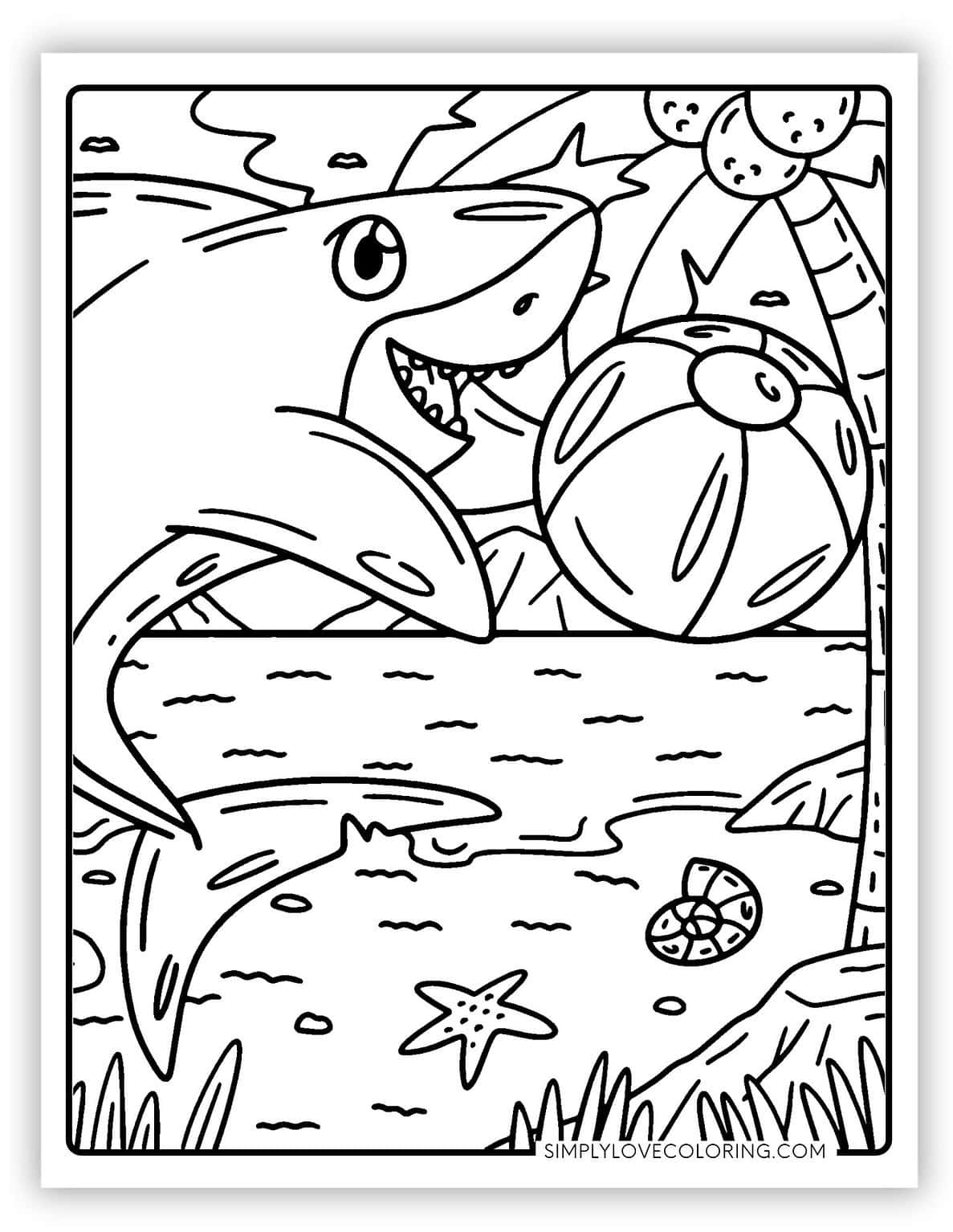 Fun Beach Ball Coloring Pages (Free PDF Printables) - Simply Love Coloring