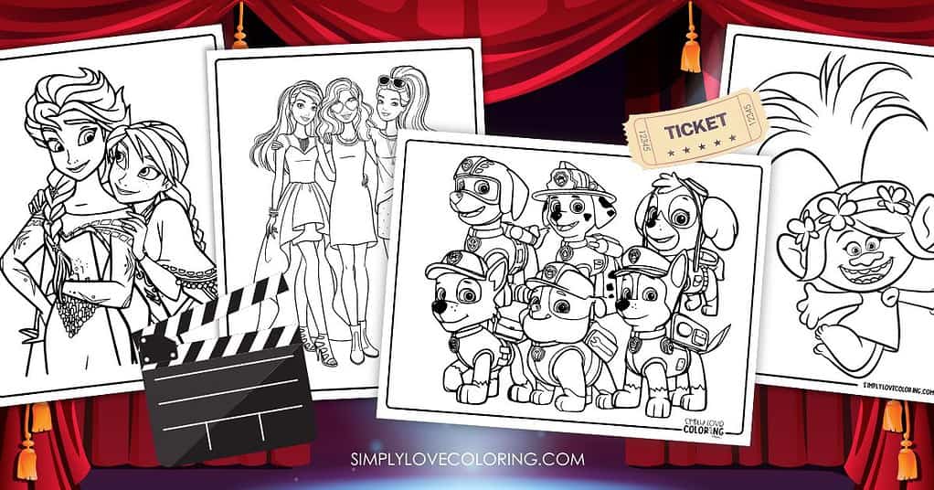 Kids Movie Coloring Pages (Free PDF Printables) - Simply Love Coloring
