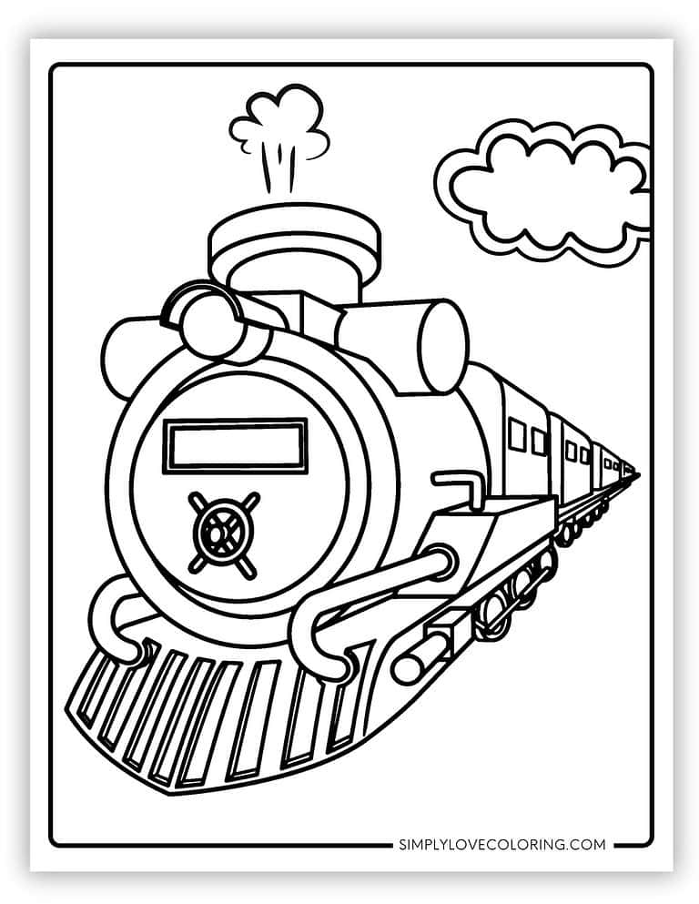 Train Coloring Pages (Free PDF Printables) - Simply Love Coloring
