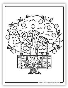 17 Earth Day Coloring Pages (Free PDF Printables) - Simply Love Coloring
