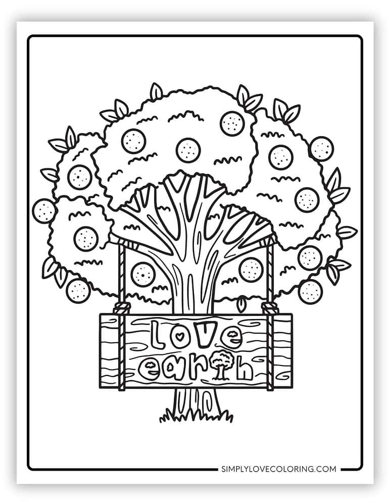 17 Earth Day Coloring Pages (Free PDF Printables) - Simply Love Coloring
