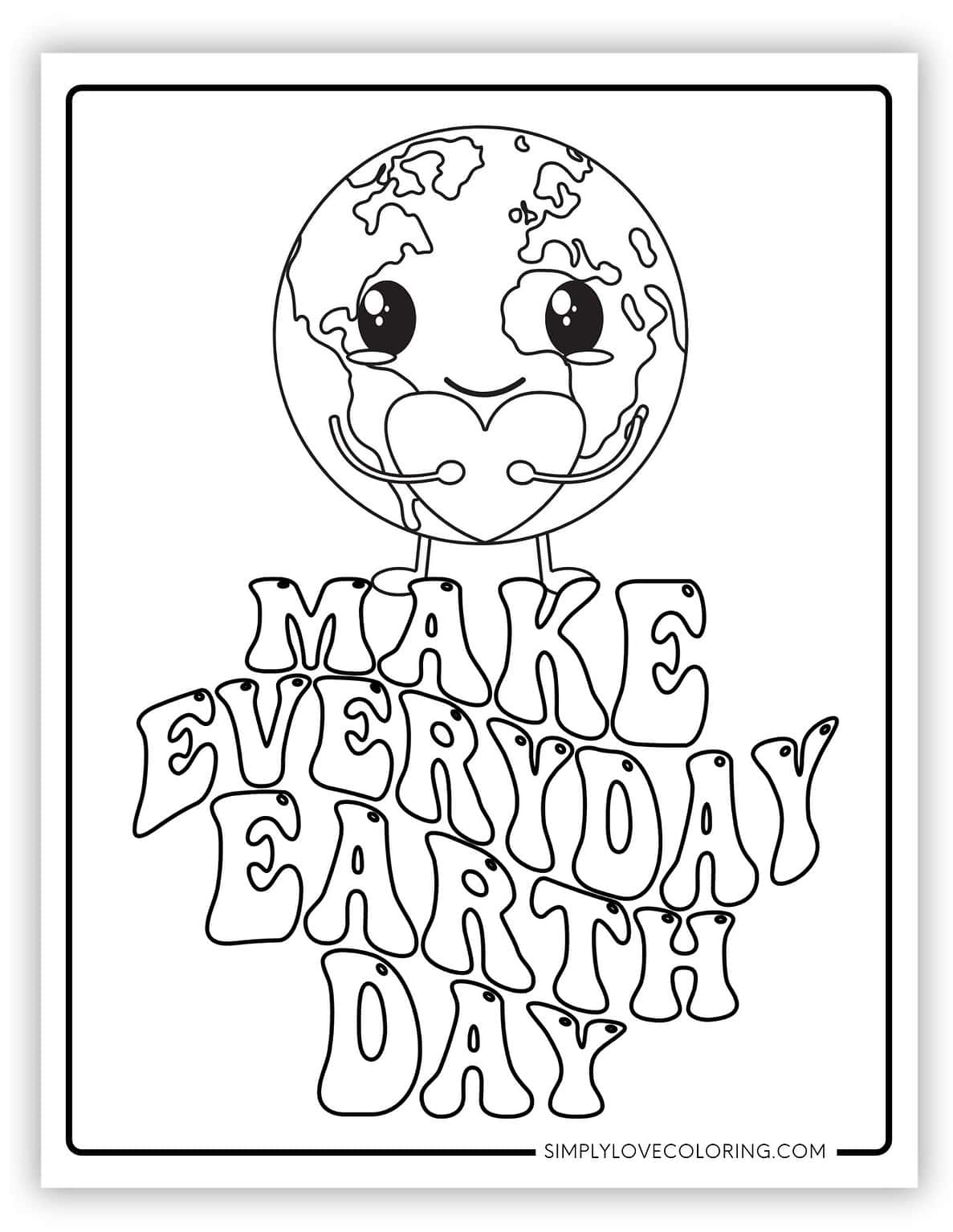 17 Earth Day Coloring Pages (Free PDF Printables) - Simply Love Coloring