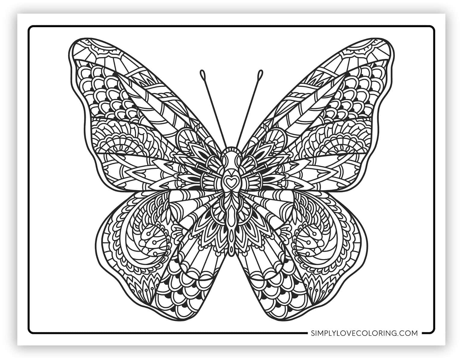24 Cute Butterfly Coloring Pages (Free PDF Printables) - Simply Love ...