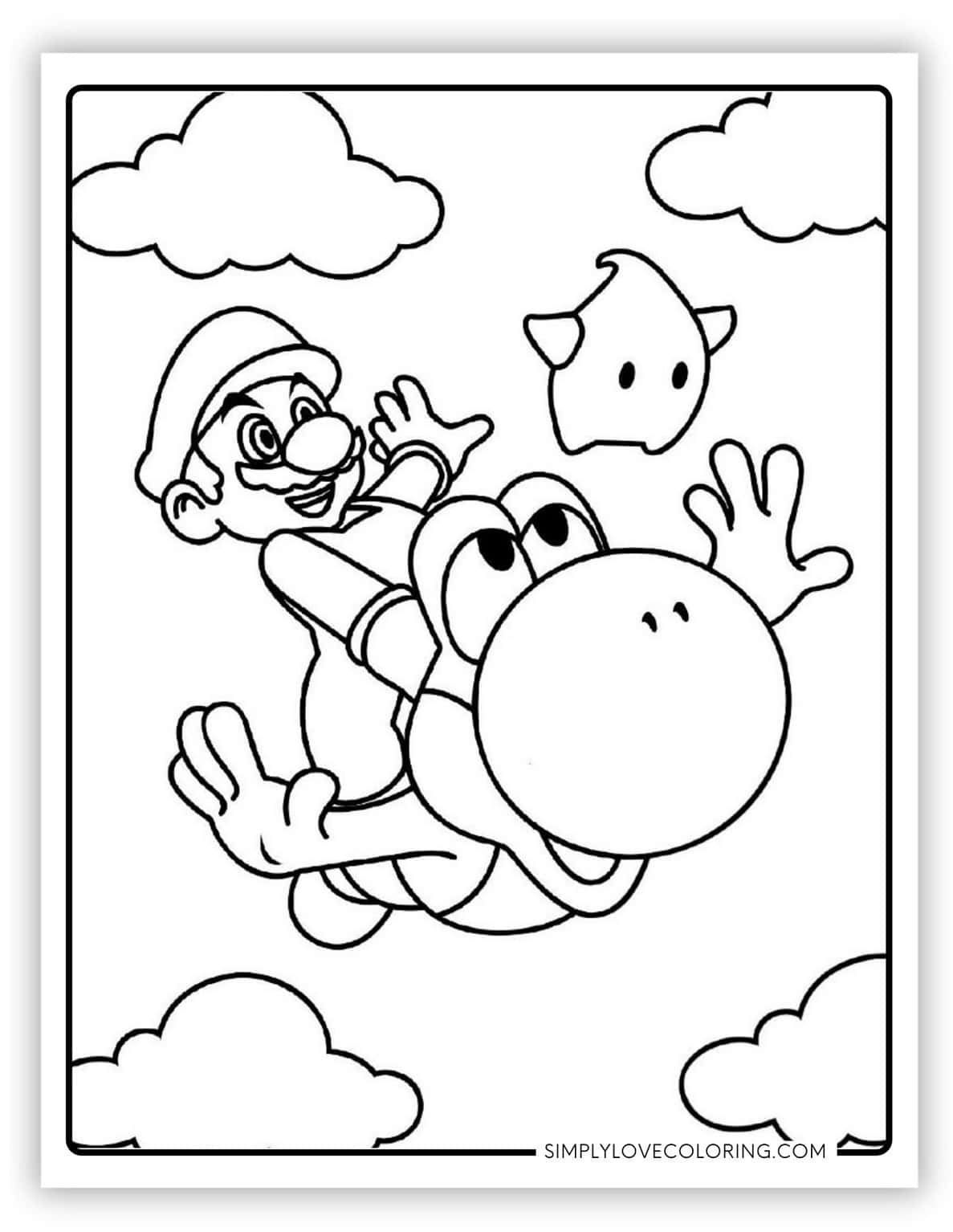 62 Mario Coloring Pages (Free PDF Printables) - Simply Love Coloring