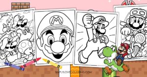 62 Mario Coloring Pages (Free PDF Printables) - Simply Love Coloring