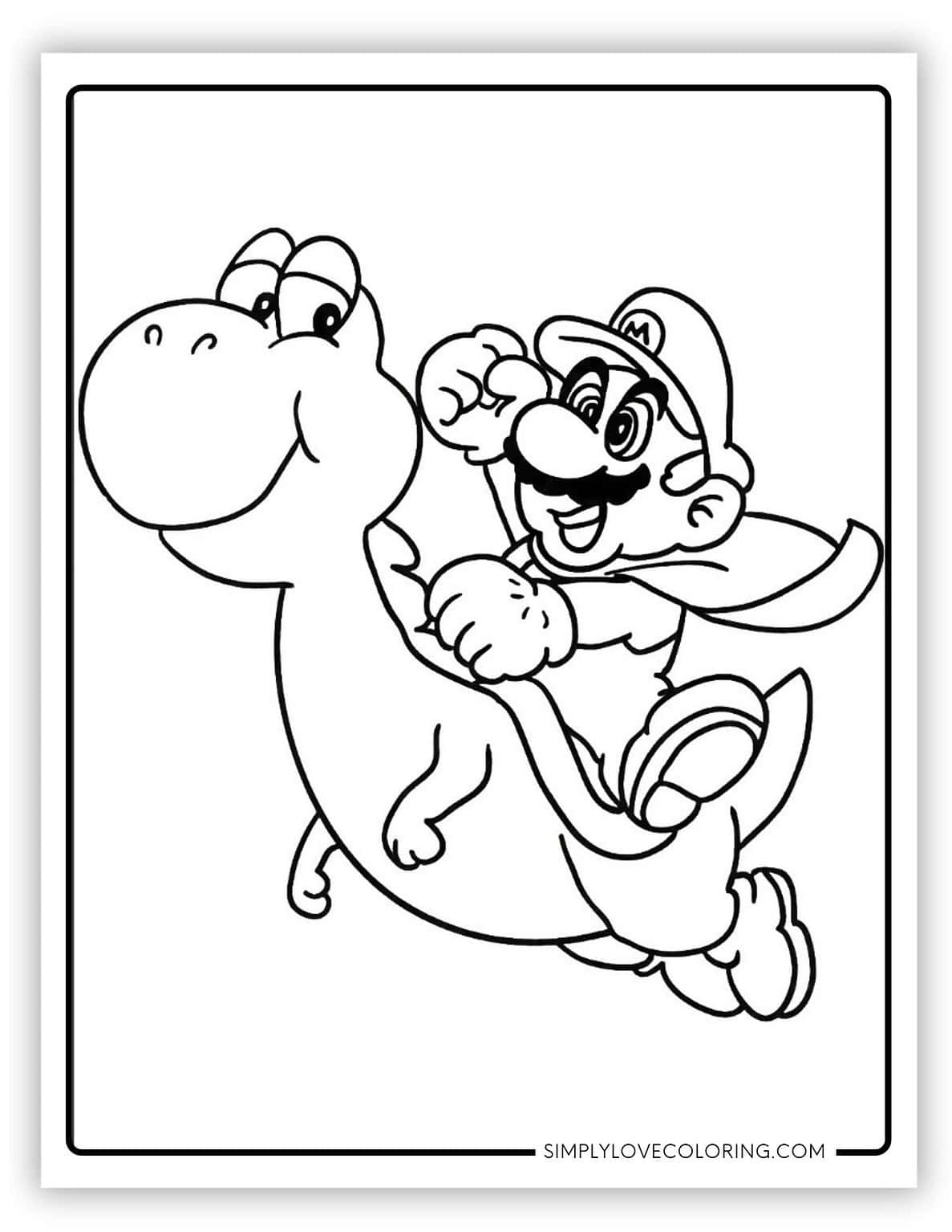 62 Mario Coloring Pages (Free PDF Printables) - Simply Love Coloring