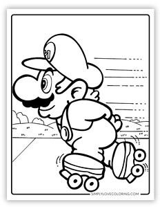 62 Mario Coloring Pages (Free PDF Printables) - Simply Love Coloring