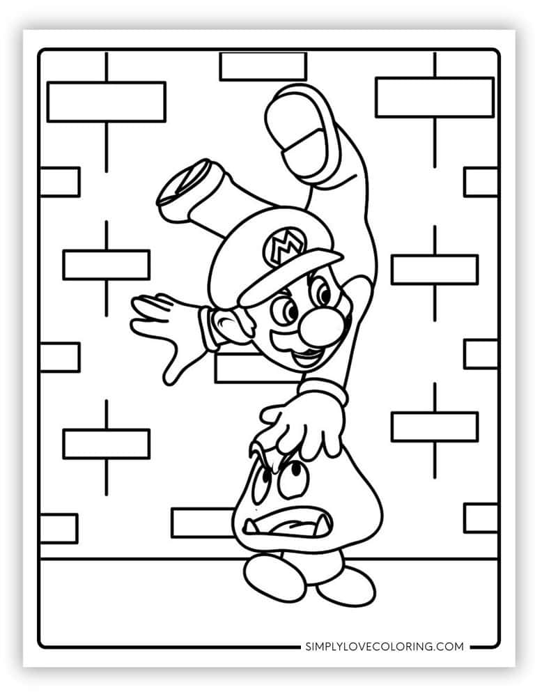 62 Mario Coloring Pages (Free PDF Printables) - Simply Love Coloring