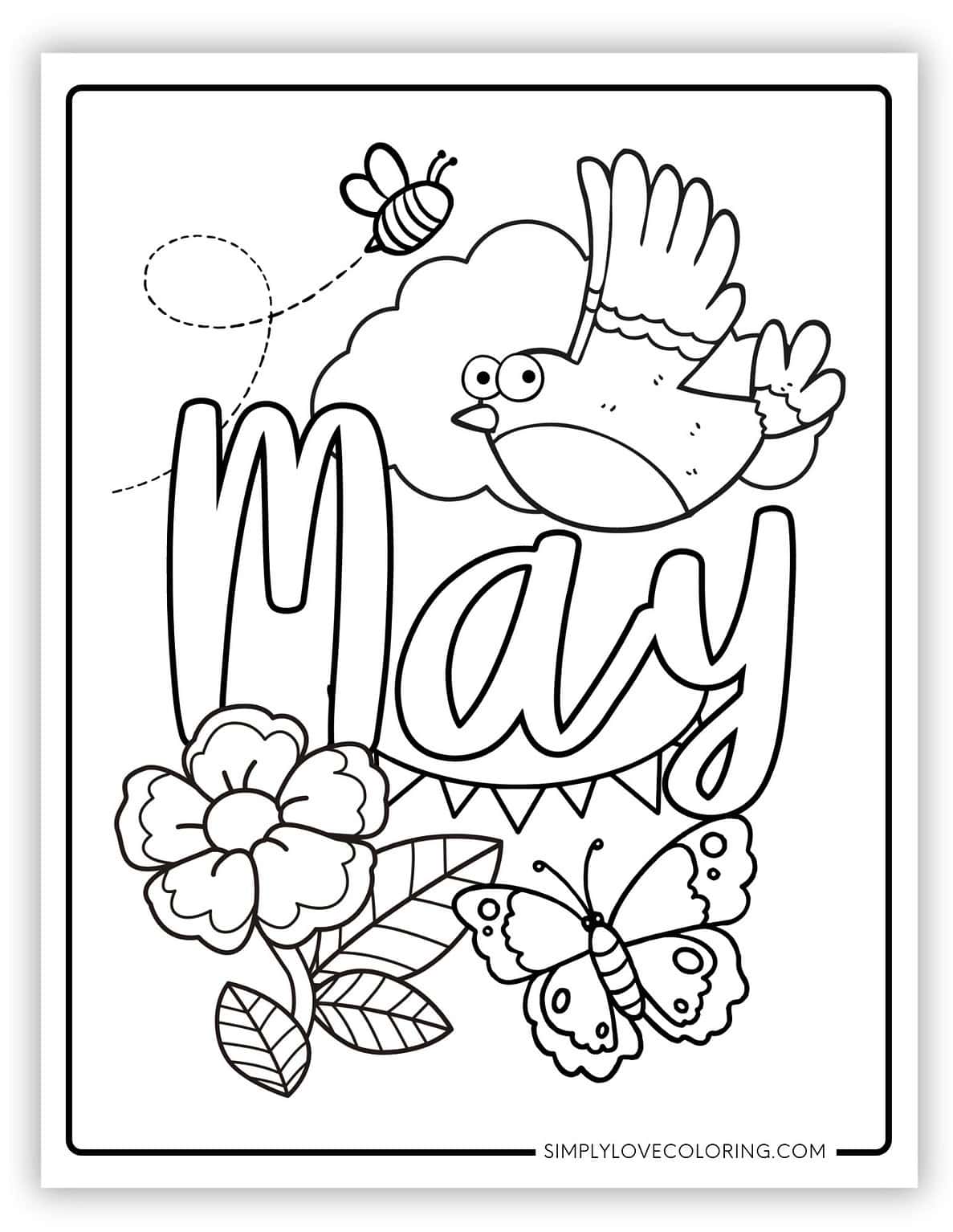 May Coloring Pages (Free PDF Printables) - Simply Love Coloring