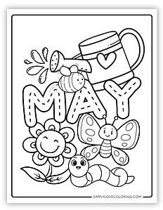 May Coloring Pages (Free PDF Printables) - Simply Love Coloring