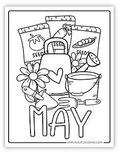 May Coloring Pages (Free PDF Printables) - Simply Love Coloring