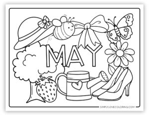 May Coloring Pages (Free PDF Printables) - Simply Love Coloring