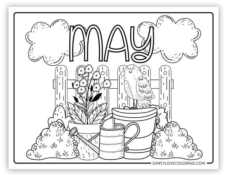 May Coloring Pages (Free PDF Printables) - Simply Love Coloring