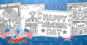 Memorial Day Coloring Pages (Free PDF Printables) - Simply Love Coloring
