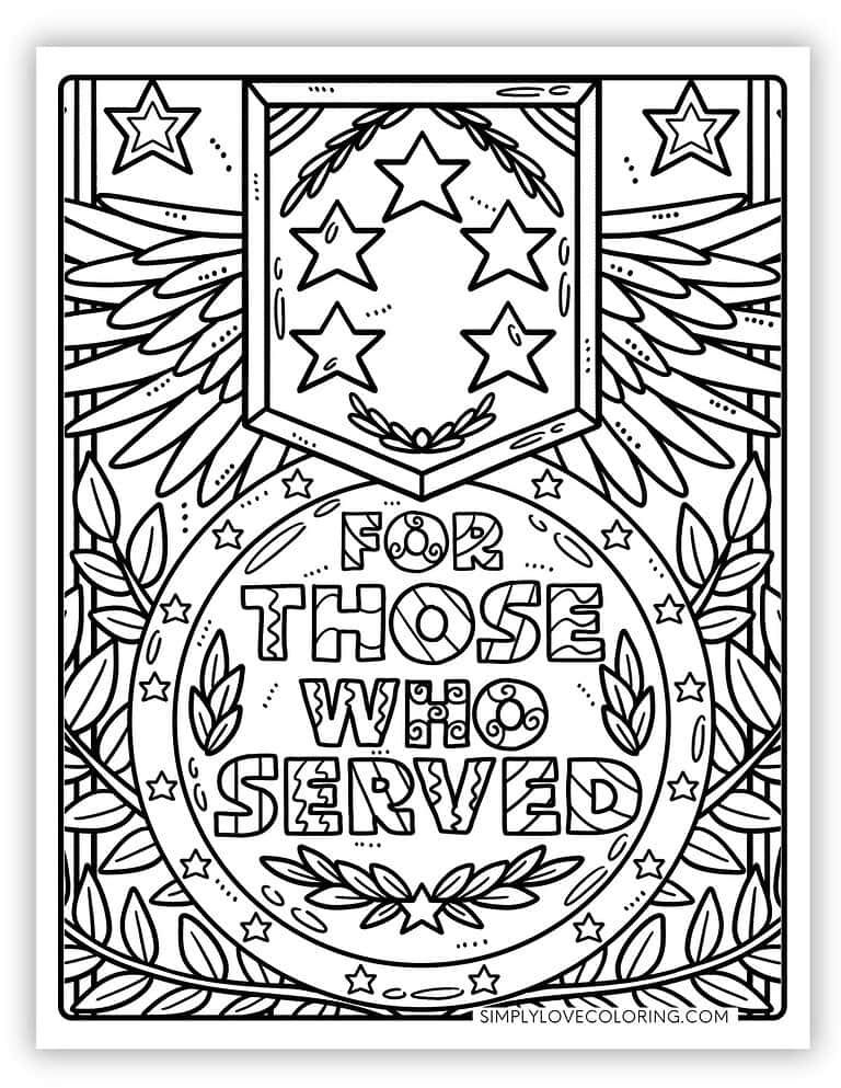 Memorial Day Coloring Pages (Free PDF Printables) - Simply Love Coloring