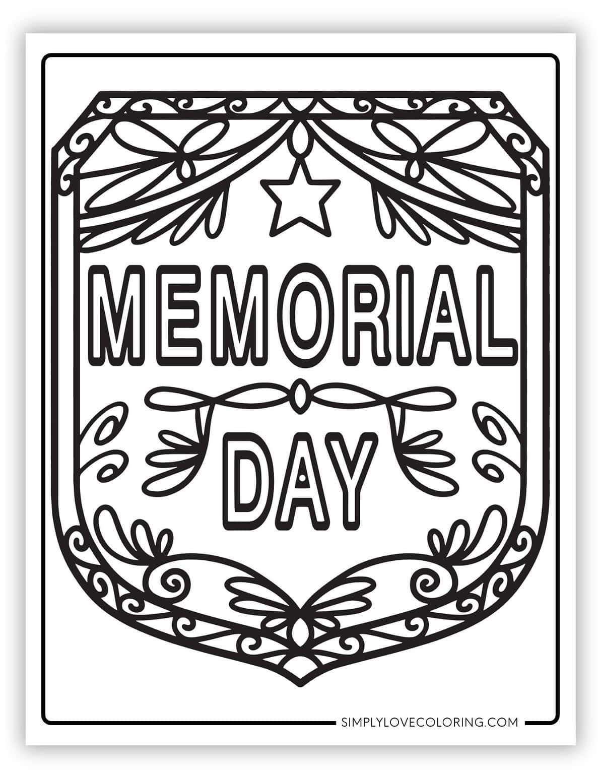Memorial Day Coloring Pages (Free PDF Printables) - Simply Love Coloring
