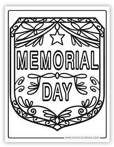 Memorial Day Coloring Pages (Free PDF Printables) - Simply Love Coloring