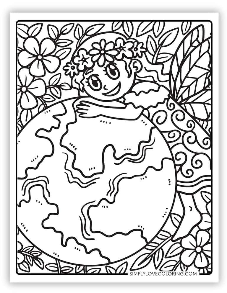 17 Earth Day Coloring Pages (Free PDF Printables) - Simply Love Coloring