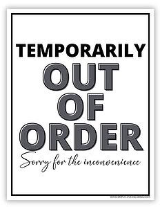 Out of Order Sign Printable (Free PDF Downloads) - Simply Love Coloring