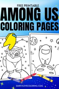 Among Us Coloring Pages (Free PDF Printables) - Simply Love Coloring