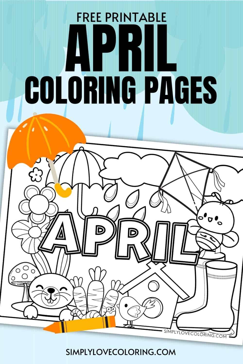 April Coloring Pages (8 Free PDF Printables) - Simply Love Coloring