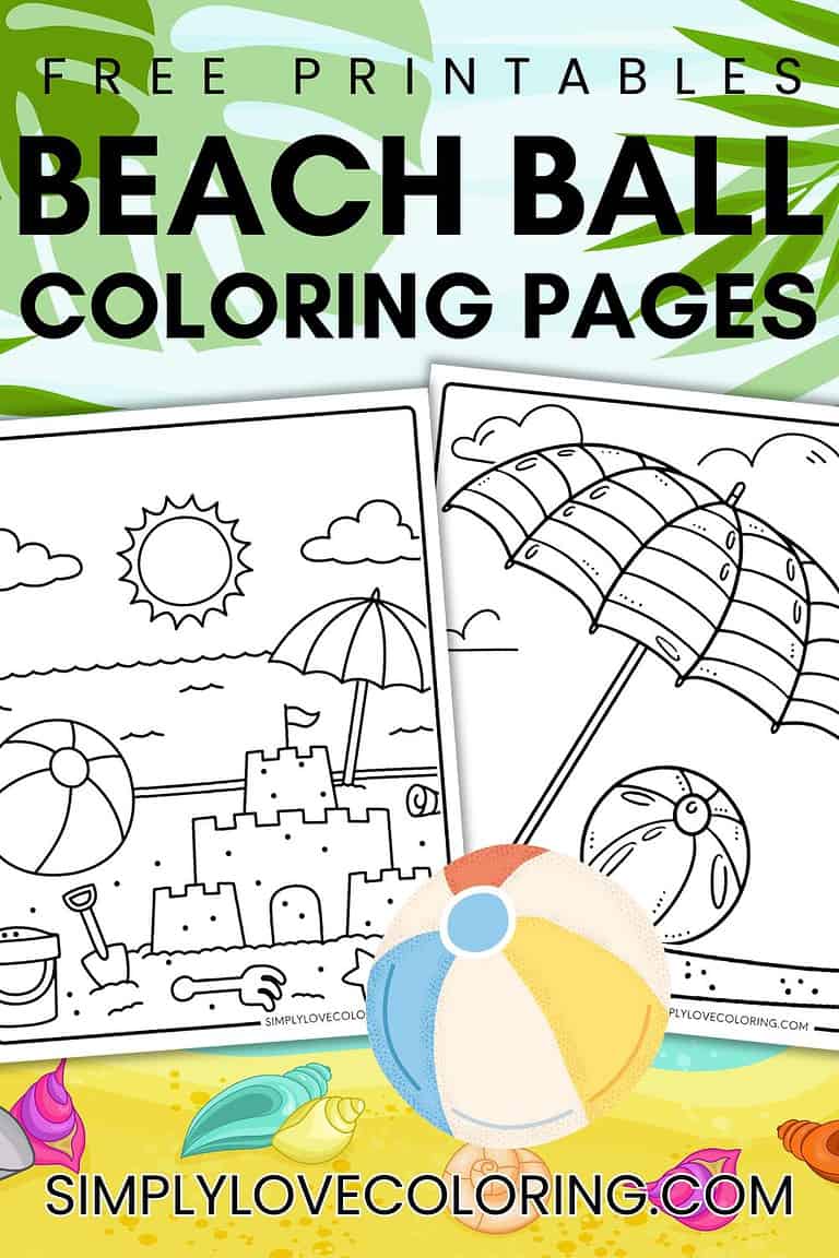Fun Beach Ball Coloring Pages (Free PDF Printables) - Simply Love Coloring