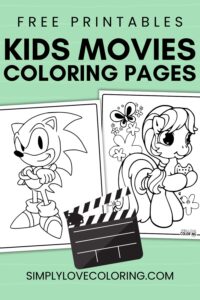 Kids Movie Coloring Pages (Free PDF Printables) - Simply Love Coloring