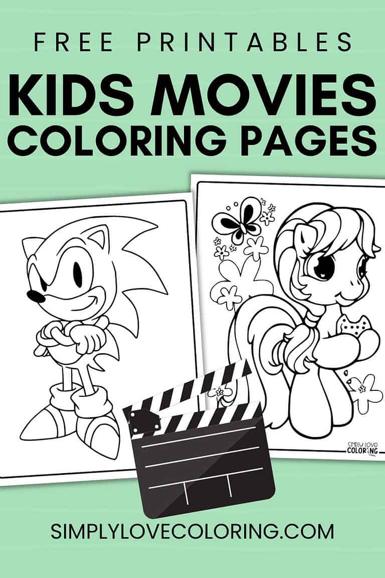 Kids Movie Coloring Pages (Free PDF Printables) - Simply Love Coloring