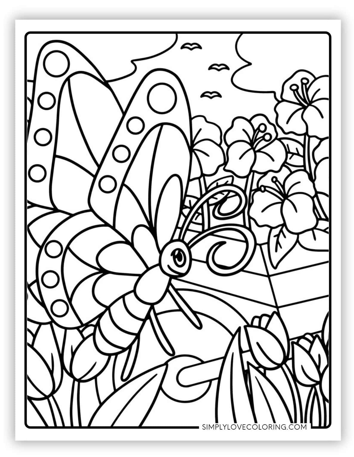 24 Cute Butterfly Coloring Pages (Free PDF Printables) - Simply Love ...