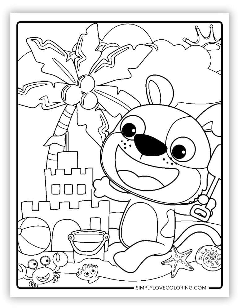 Fun Beach Ball Coloring Pages (Free PDF Printables) - Simply Love Coloring