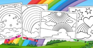 26 Cute Rainbow Coloring Pages (Free PDF Printables) - Simply Love Coloring
