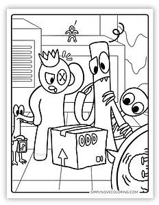 24 Rainbow Friends Coloring Pages (Free PDF Printables) - Simply Love ...