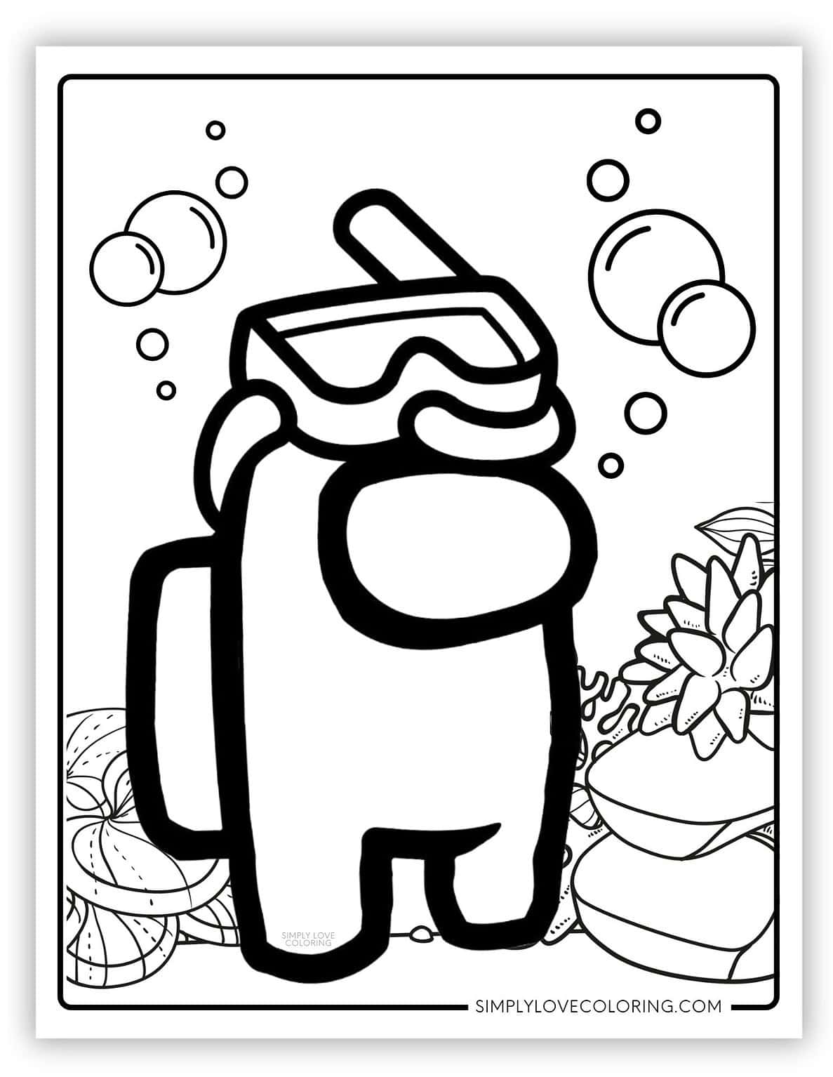 Among Us Coloring Pages (Free PDF Printables) - Simply Love Coloring