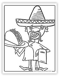 19 Fun Cinco de Mayo Coloring Pages (Free PDF Printables) - Simply Love ...