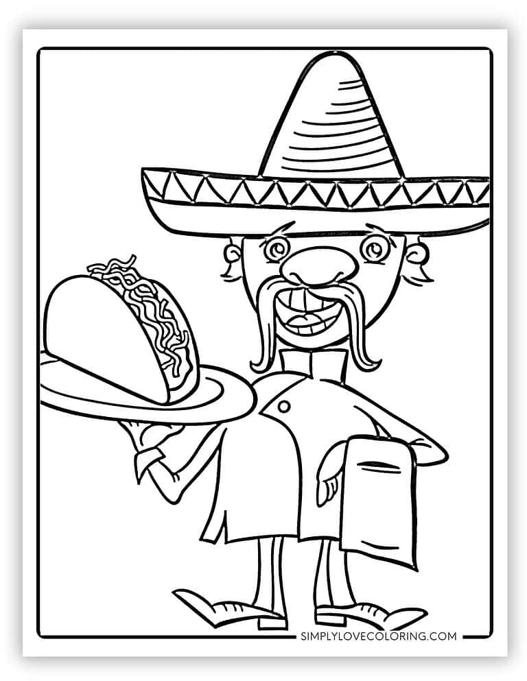 19 Fun Cinco de Mayo Coloring Pages (Free PDF Printables) - Simply Love ...