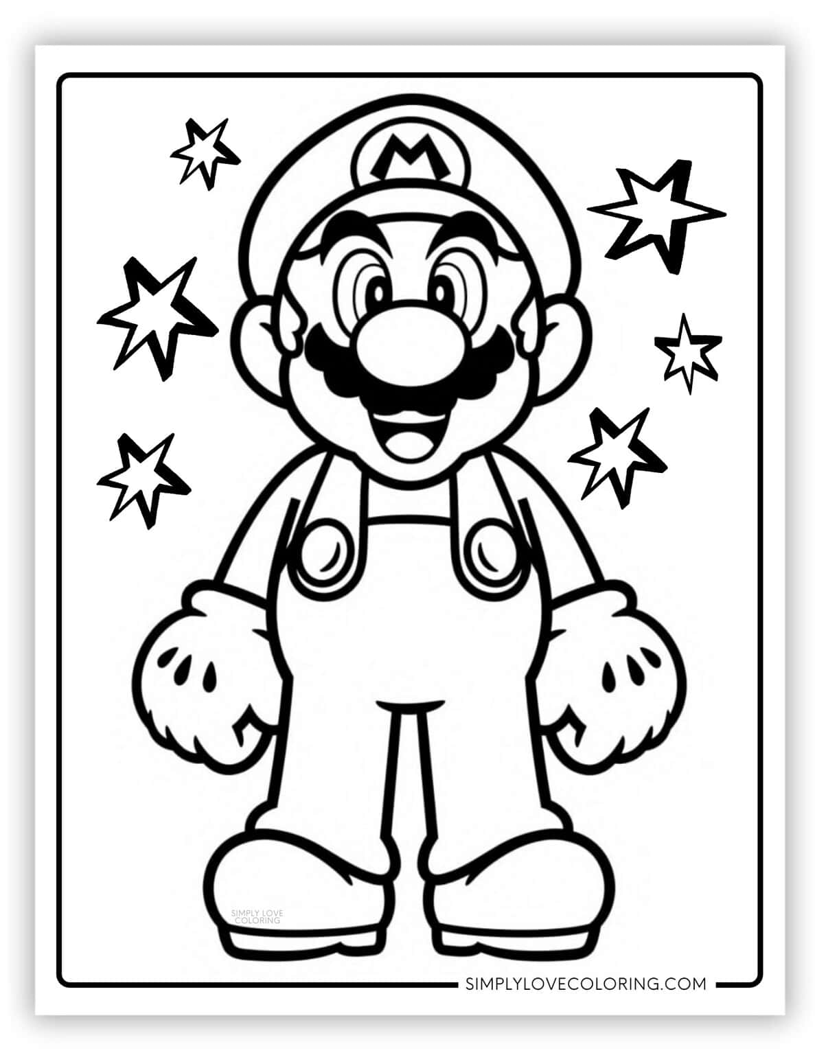 62 Mario Coloring Pages (Free PDF Printables) - Simply Love Coloring