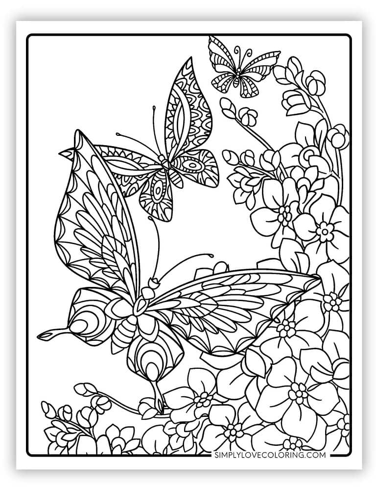 14 Spring Coloring Pages for Adults (Free PDF Printables) - Simply Love ...