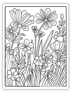 14 Spring Coloring Pages for Adults (Free PDF Printables) - Simply Love ...