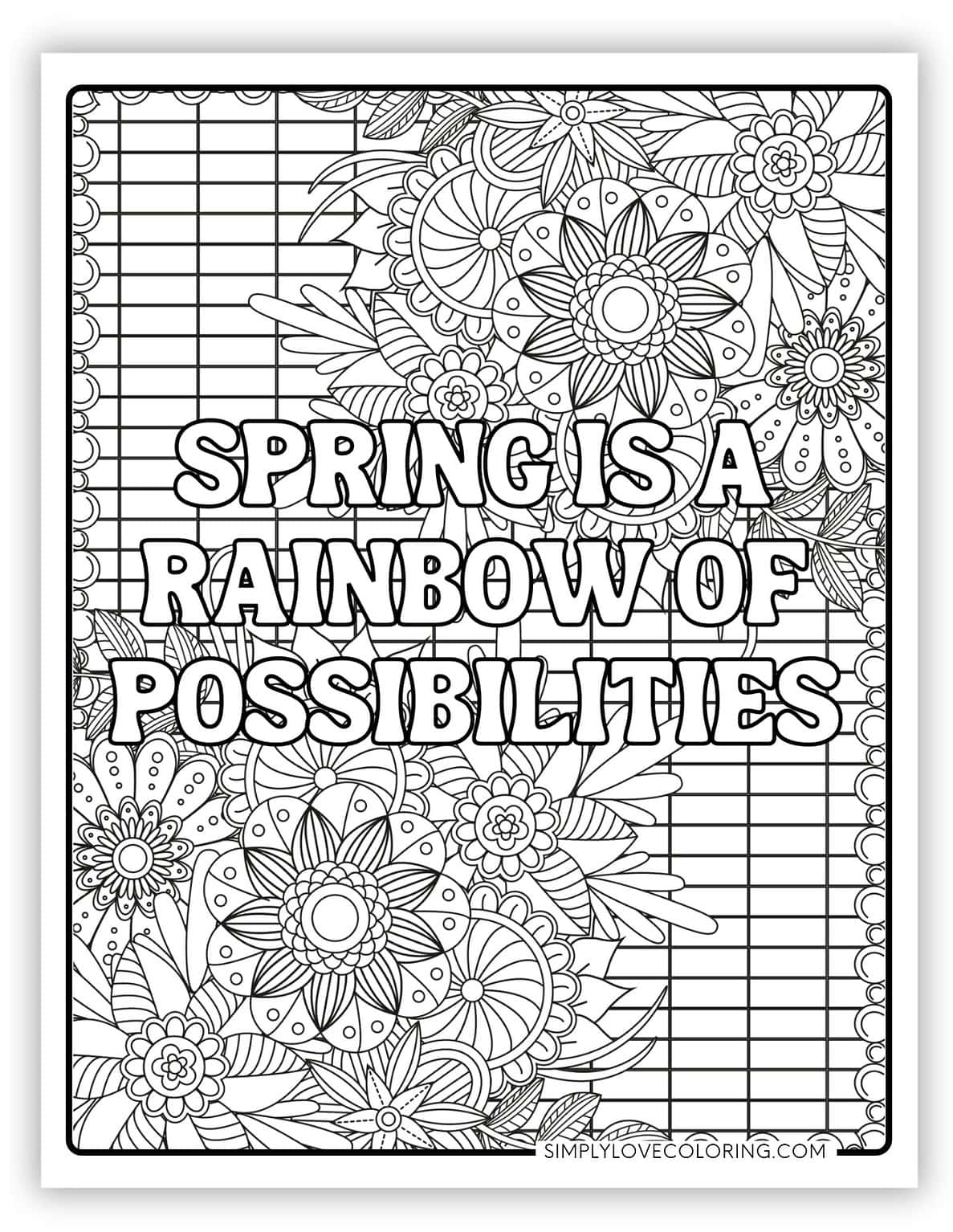 15 Spring Quotes Coloring Pages (Free PDF Printables) - Simply Love ...
