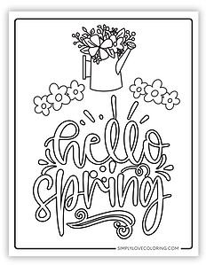 15 Spring Quotes Coloring Pages (Free PDF Printables) - Simply Love ...
