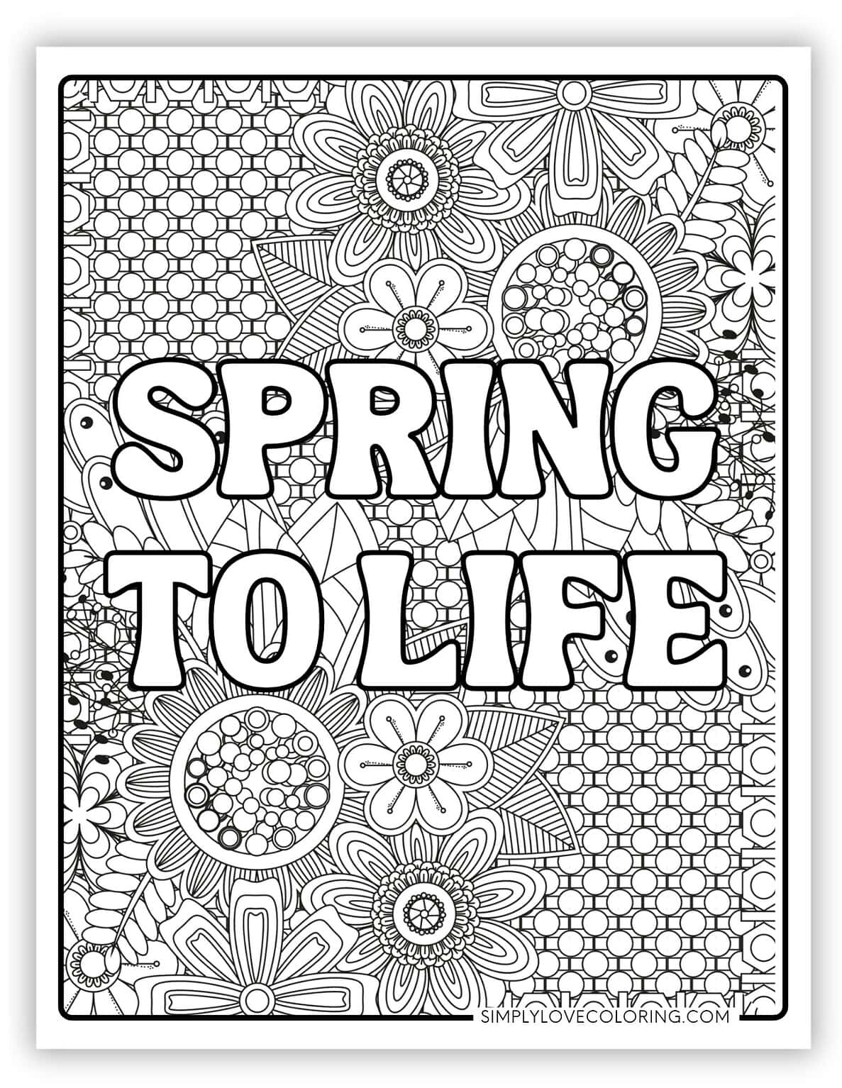 15 Spring Quotes Coloring Pages (Free PDF Printables) - Simply Love ...
