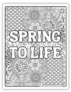 15 Spring Quotes Coloring Pages (Free PDF Printables) - Simply Love ...