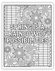 15 Spring Quotes Coloring Pages (Free PDF Printables) - Simply Love ...