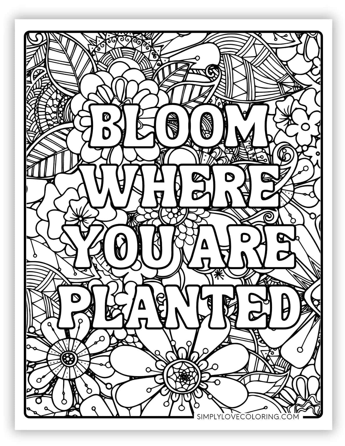 15 Spring Quotes Coloring Pages (Free PDF Printables) - Simply Love ...