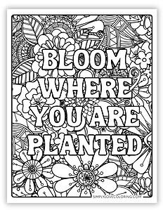 15 Spring Quotes Coloring Pages (Free PDF Printables) - Simply Love ...