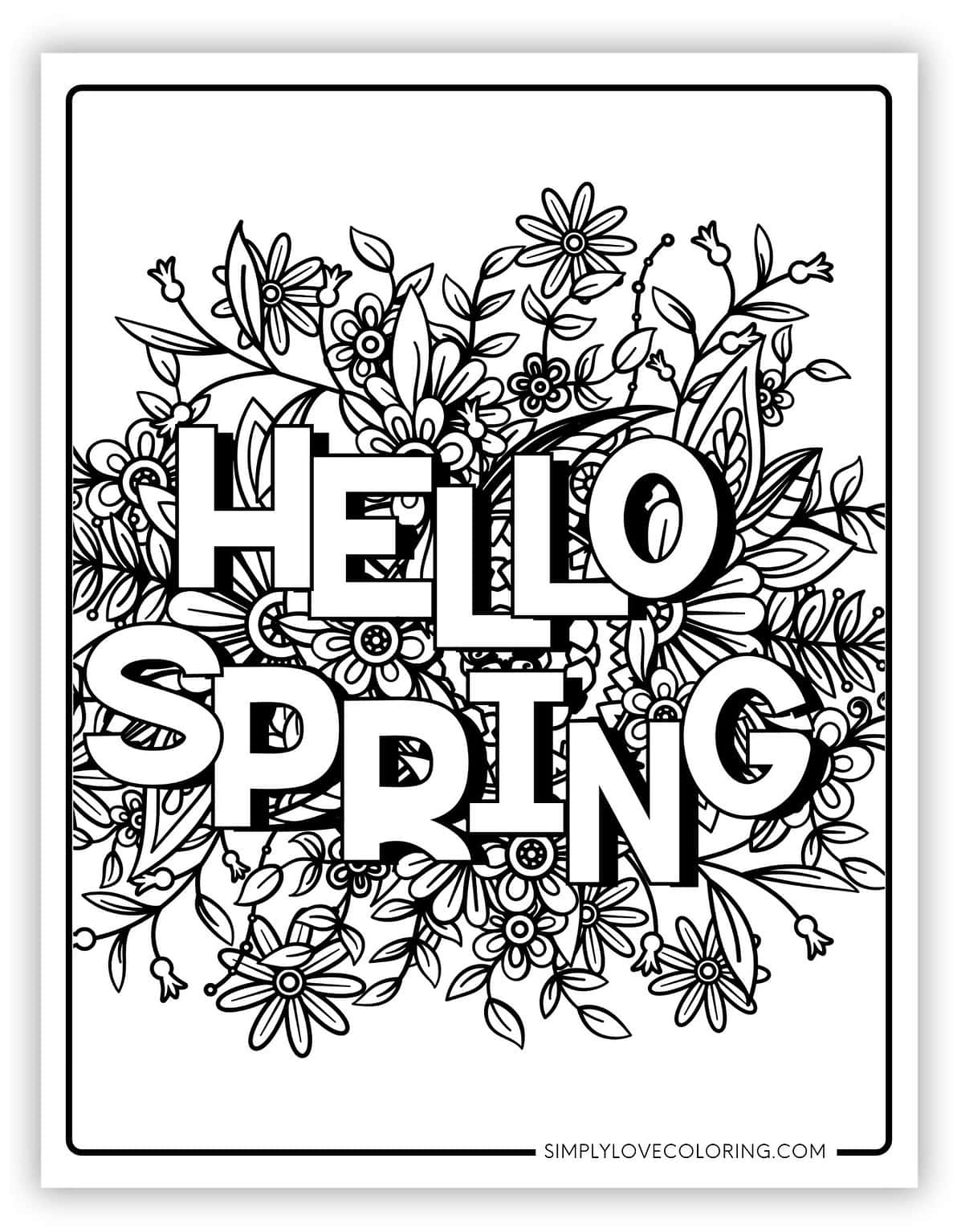 15 Spring Quotes Coloring Pages (Free PDF Printables) - Simply Love ...