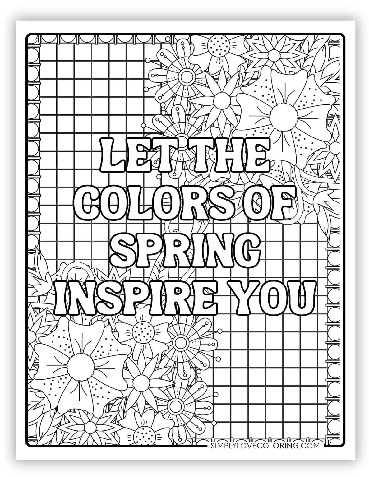 15 Spring Quotes Coloring Pages (Free PDF Printables) - Simply Love ...