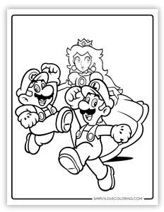 62 Mario Coloring Pages (Free PDF Printables) - Simply Love Coloring