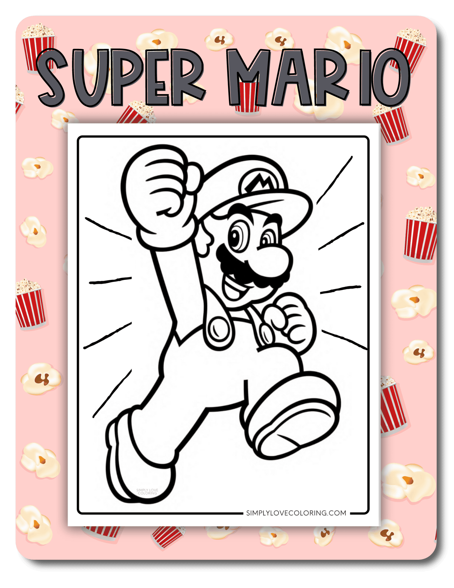 62 Mario Coloring Pages (Free PDF Printables) - Simply Love Coloring