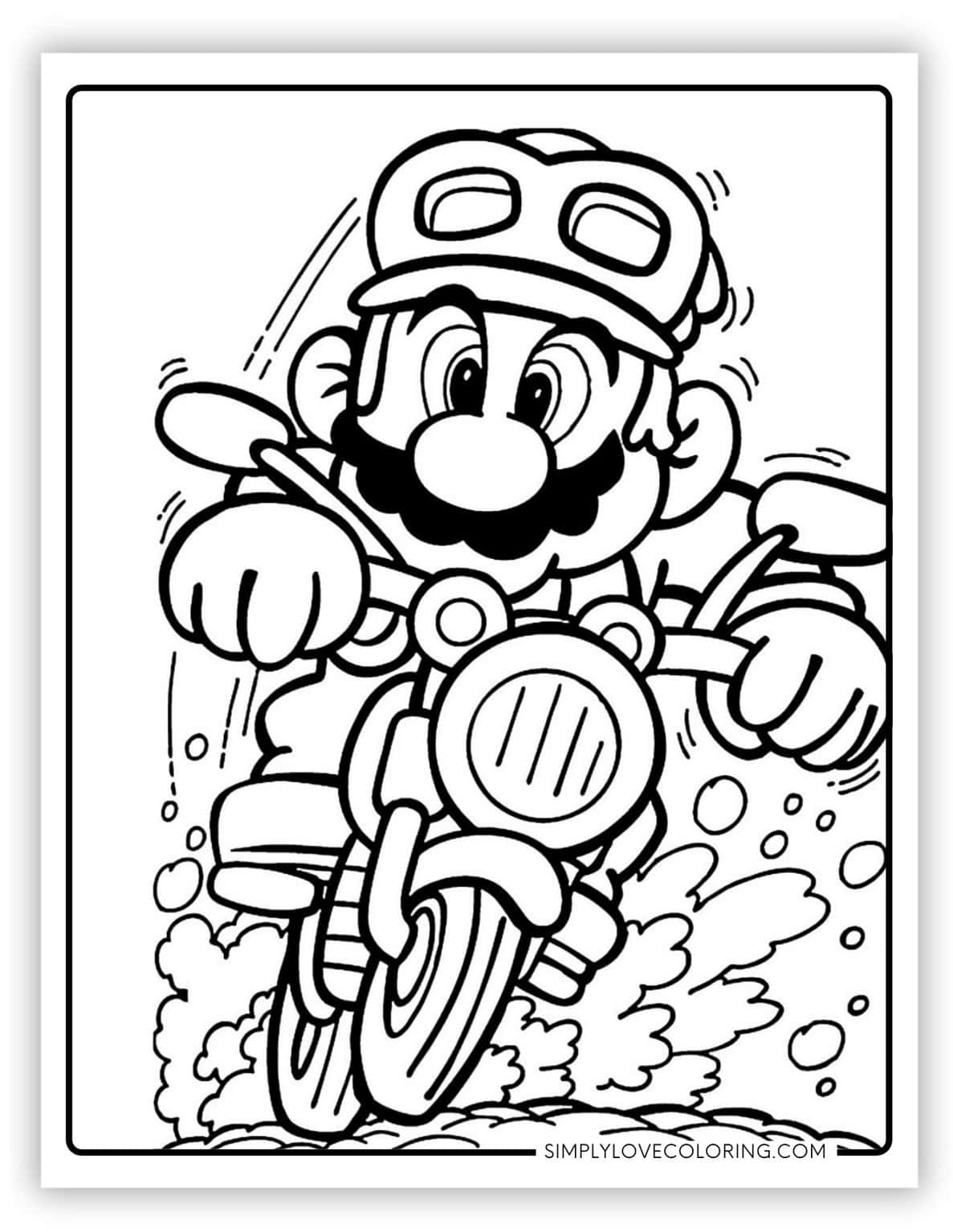 62 Mario Coloring Pages (Free PDF Printables) - Simply Love Coloring